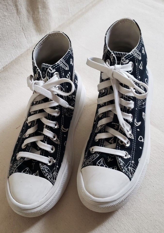 Converse Chuck Taylor All Star Move Platform Mystic Crystals Black ...