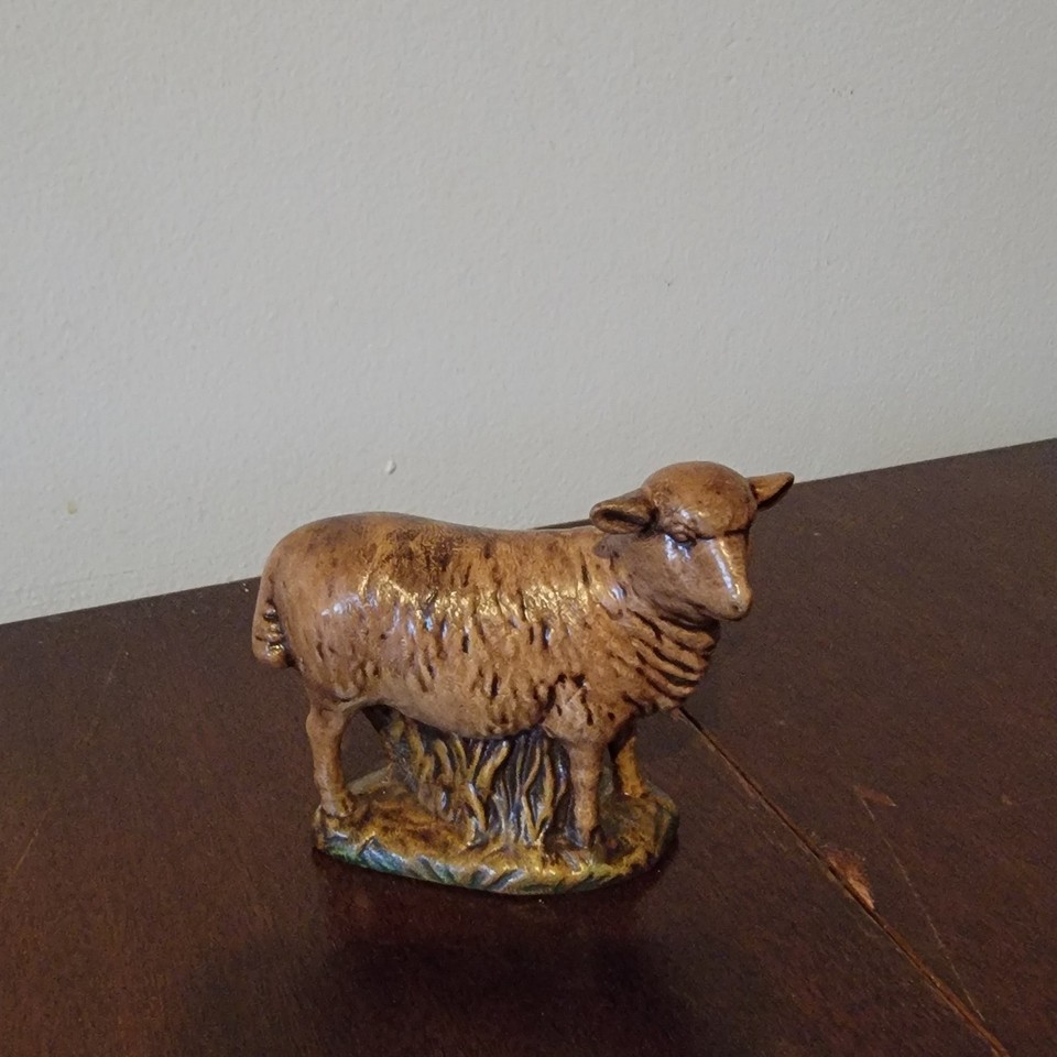 Holland Mold Ceramic Standing Donkey & Sheep Hand Painted Vintage (Lot ...