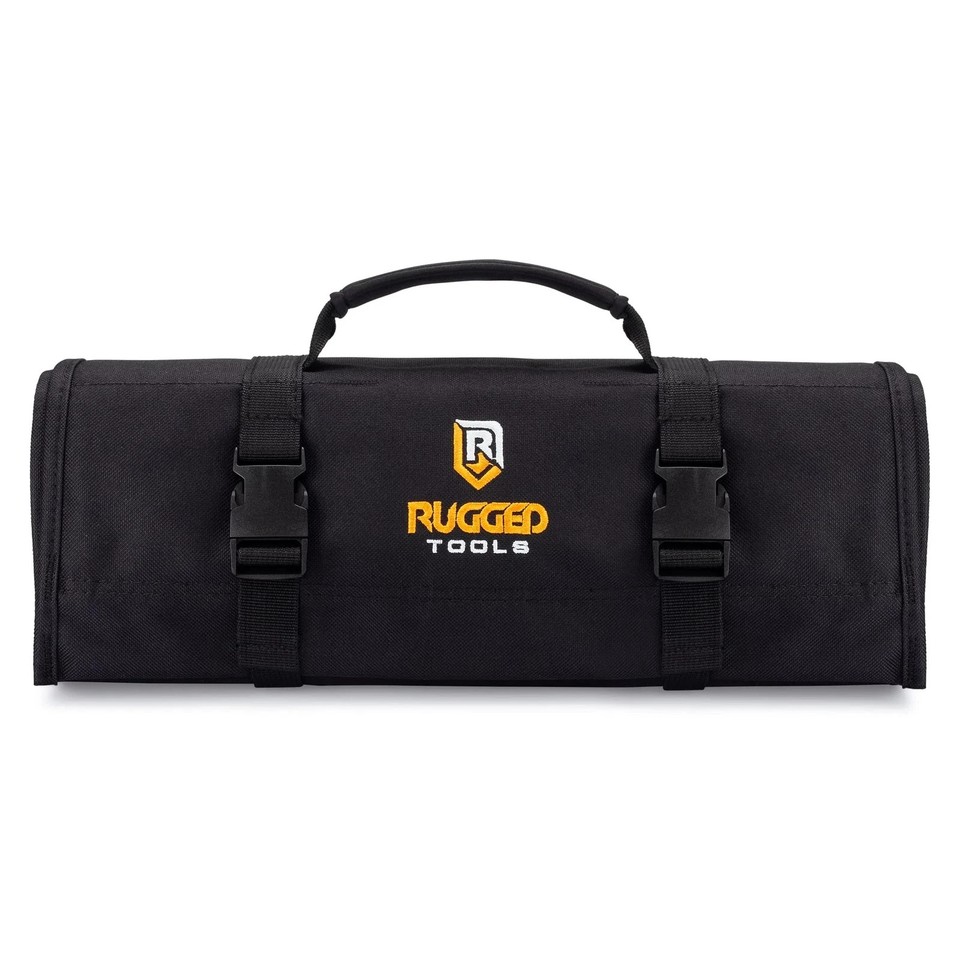 32 Pocket Tool Roll Organizer Wrench Socket Pouch Roll Up Storage Bag ...