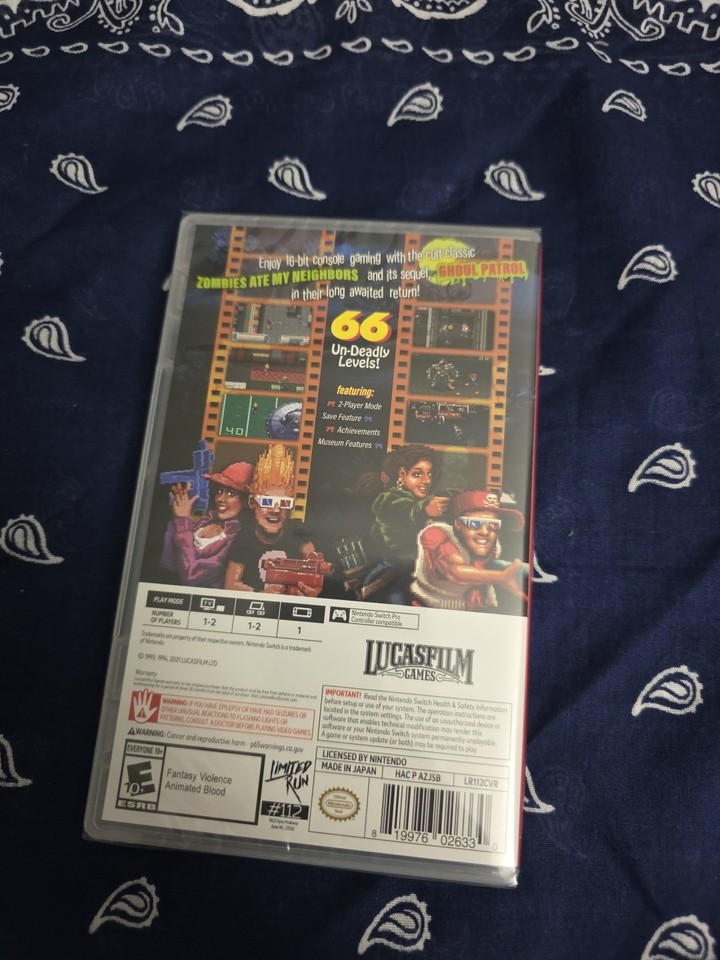 Zombies Ate My Neighbors & Ghoul Patrol (Nintendo Switch, 2022) Limited ...