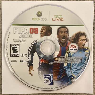 🔥 FIFA Soccer 08 (Xbox 360, 2007) VG Disc Only! See Description ...