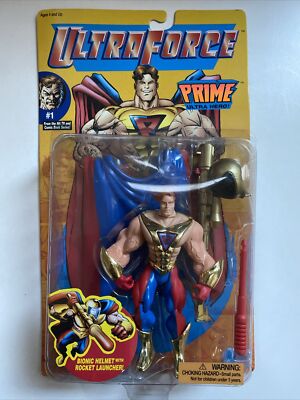 Ultraforce Prime Ultra Hero #1 Malibu Comics Galoob 1995 Bionic Helmet ...
