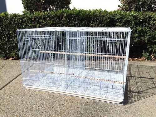 Lot of 3 Large Bird Flight Breeding Cages 30x18x18"H With Divider With ...