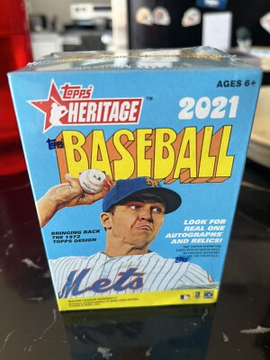 2021 Topps Heritage Baseball Blaster Box 72 Card Box | eBay