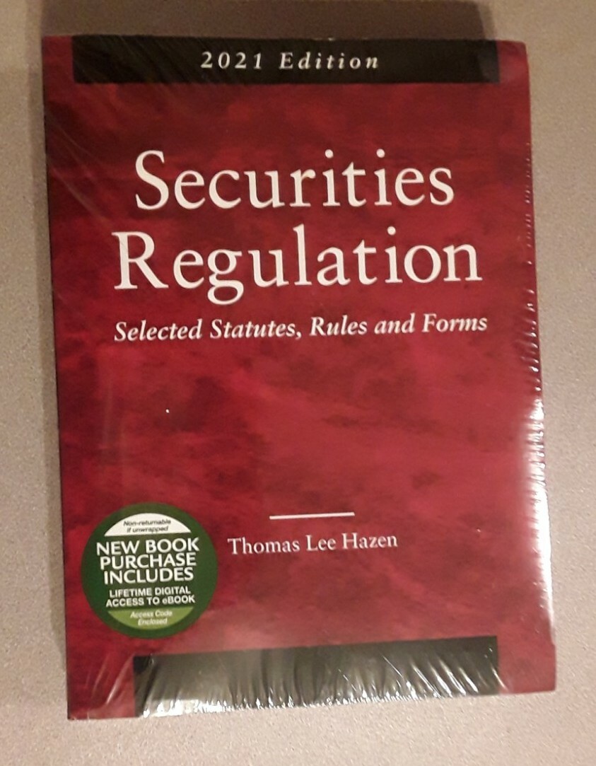 Selected Statutes Ser.: Securities Regulation : Selected Statutes ...