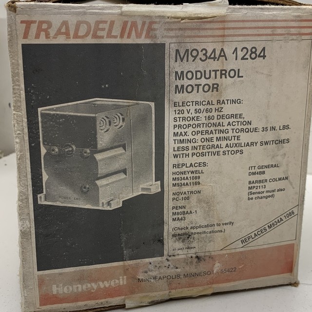 Rebuilt Honeywell M934A1284 Modutrol Motor Actuator M934a 1284 for sale ...