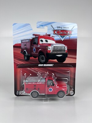 2023 Disney Pixar Cars Adam Roadriguez Red Fire Rescue Truck Kids Toy ...