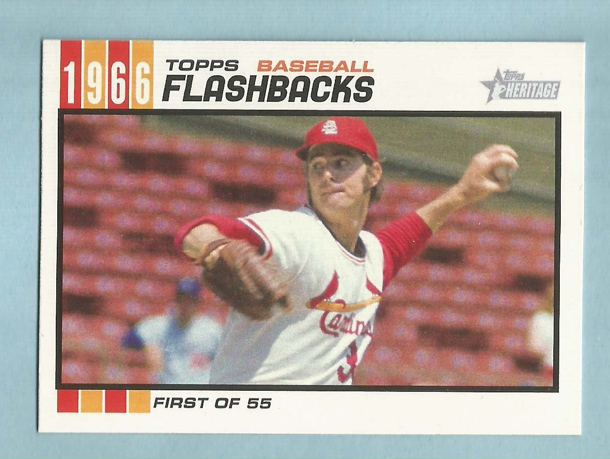 2015 Topps Heritage Baseball 1966 FLASHBACKS Steve Carlton Cardinals BF ...