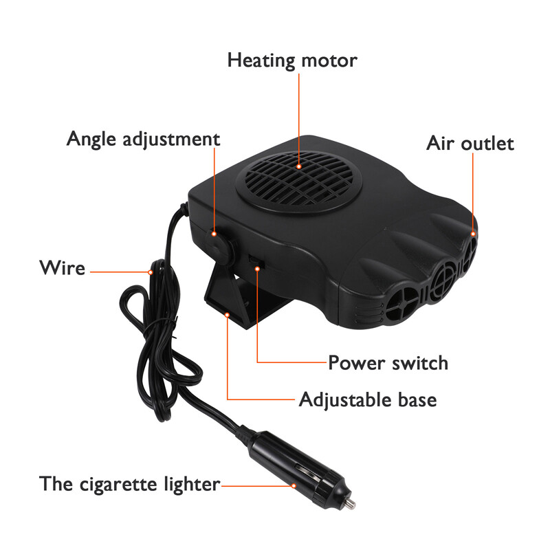 12V Electric Car Heater Portable Defogger Defroster Demister for Car ...