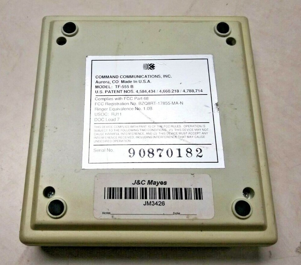 Command Communications ASAP TF 555 B Fax Modem Switch | eBay