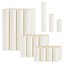 24 Pack White Cardboard Tubes for Crafts, Classroom Art Projects, 3 ...