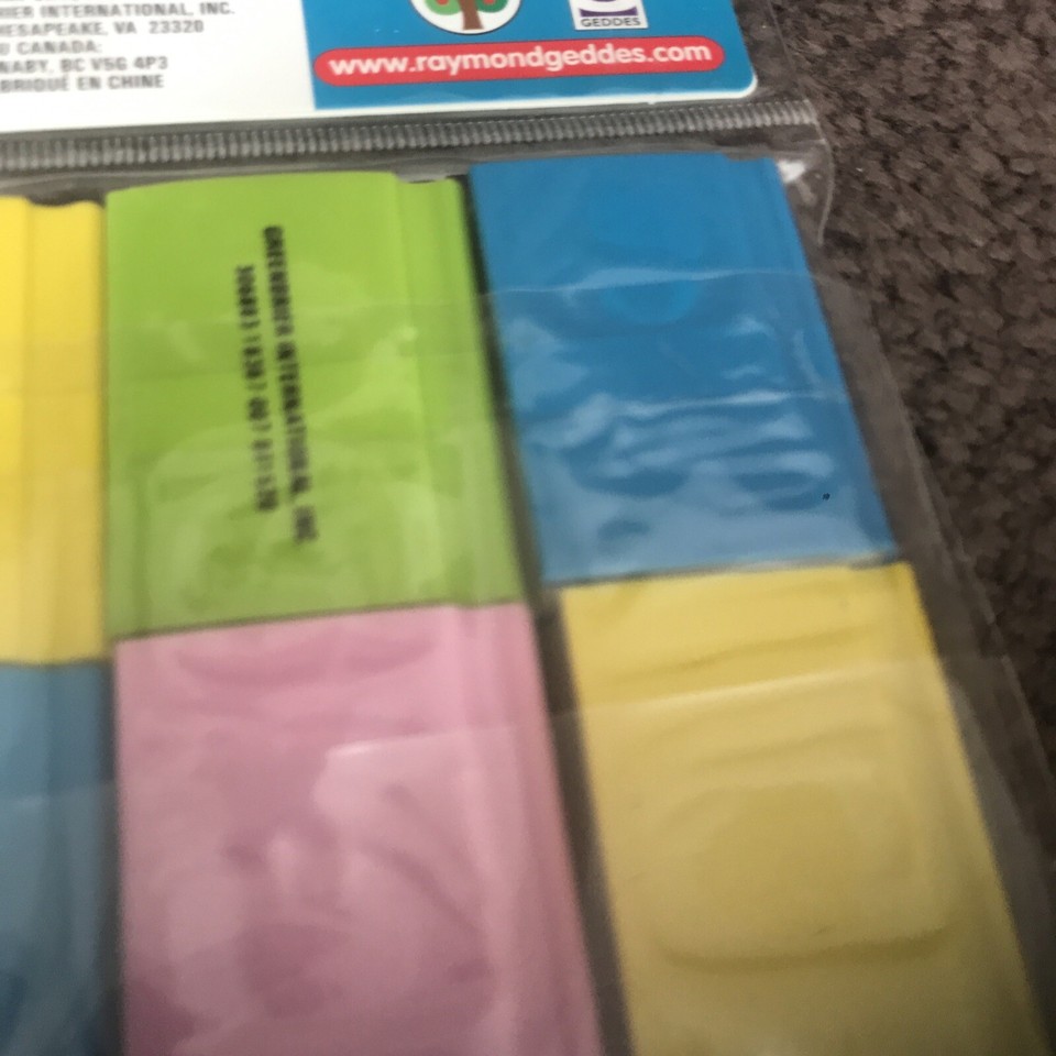 LOT OF 2 Dr. Seuss Erasers 6 count, Book-shaped, Cat in the Hat, Green ...