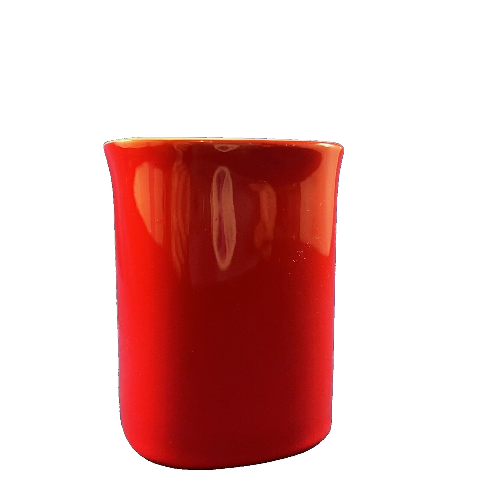 Nescafe Coffee Mug Red 2010 Limited Edition Rounded Edge Square Shape ...