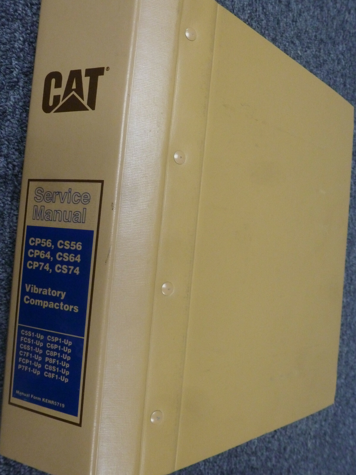 CAT Caterpillar CP74 CS74 Vibratory Compactors Shop Service Repair ...