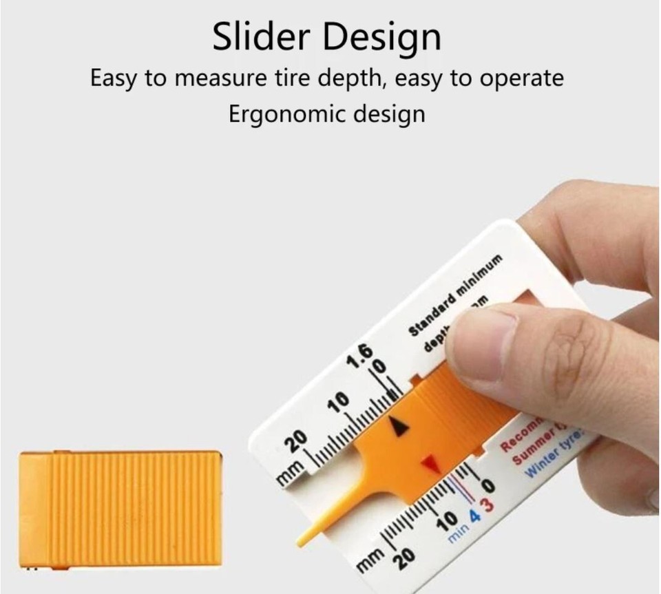 Tyre Tread Depth Gauge Checker Car Wheel Measurer Caliper Tire Tool Car ...