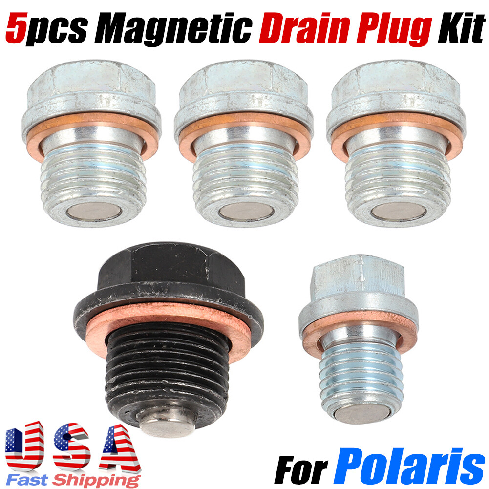 For Polaris RZR Magnetic Drain Plug Kit 2014-2021 Polaris RZR XP 1000 ...