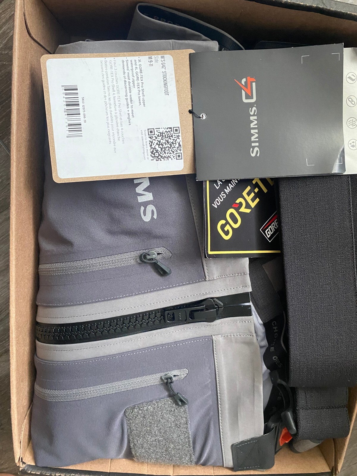 Simms G4Z Waders - Stockingfoot Slate M | eBay