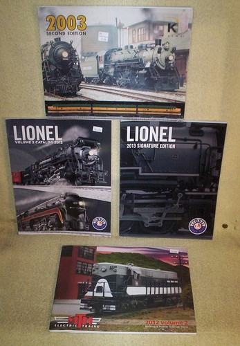 4 DIFFERENT 2000'S MODEL RAILROAD TRAIN CATALOGS - 2 LIONEL; 1 MTH; 1 K ...