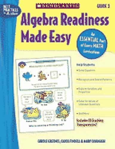 Algebra Readiness Made Easy: Grade 3: An Essential Part of Every Math ...