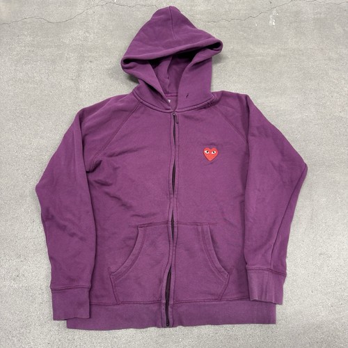 Comme des Garcons women's zip up hoodie gray sz Xl CDG Japan Tokyo ...
