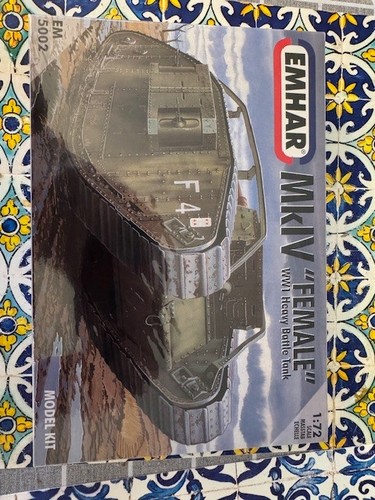#493 - EMHAR MKIV FEMALE WW1 HEAVY BATTLE TANK 1:72 MODEL KIT #EM5002 ...