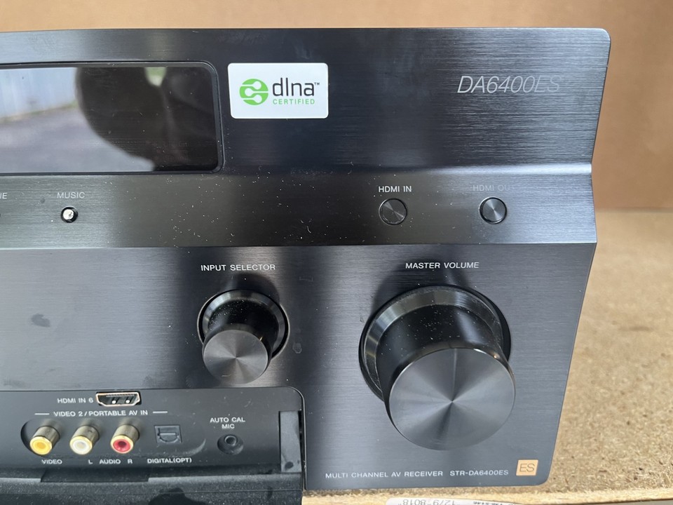 Sony STR-DA6400ES Discrete 7 Channel Amplifier Receiver 120W Stereo NO ...