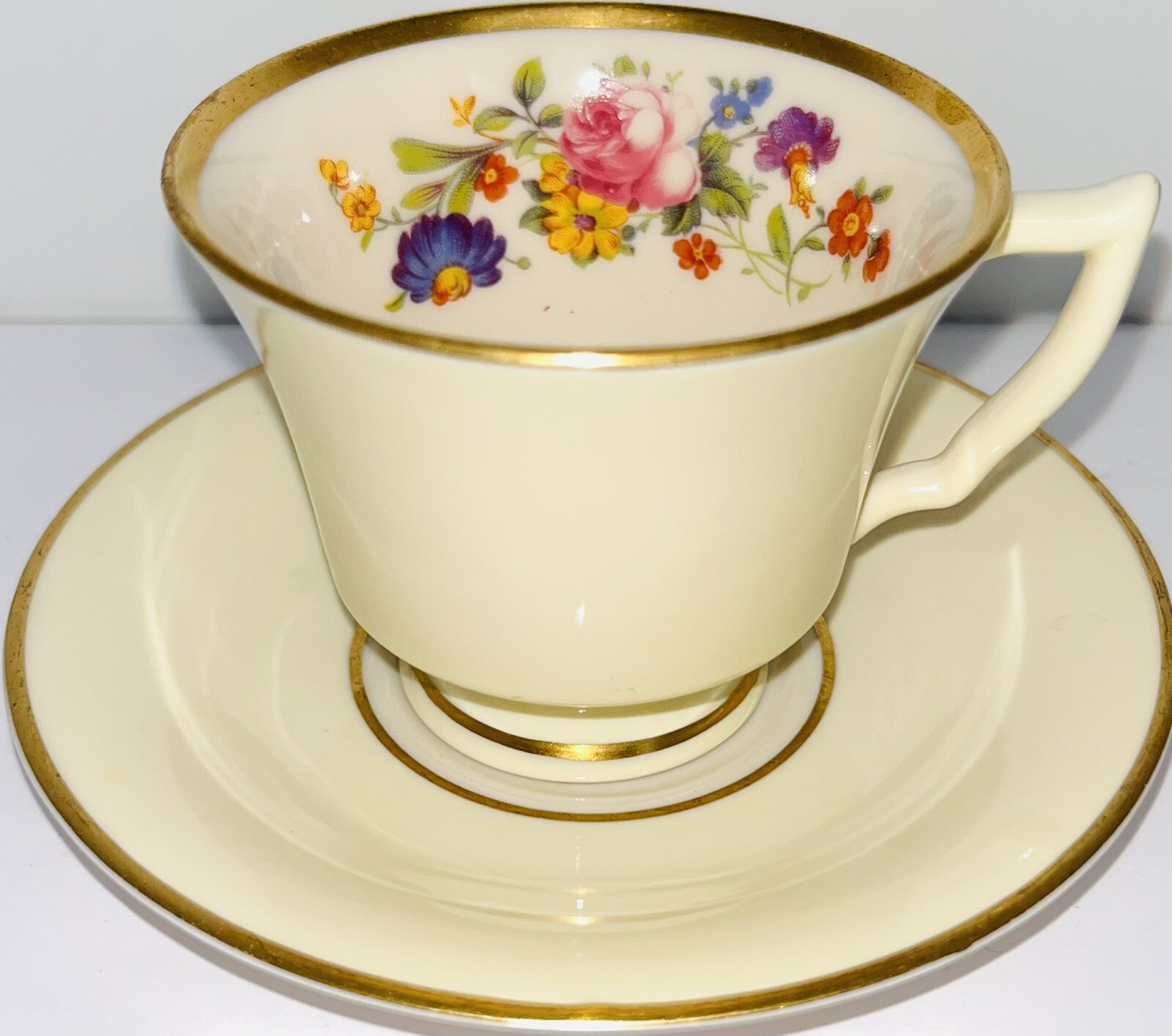 Vintage Old Ivory Syracuse made in USA tea cup and saucer | eBay