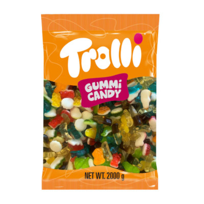 2kg TROLLI GROOVY MIX GUMMI GUMMY MIXED RAINBOW PARTY BULK LOLLIES ...