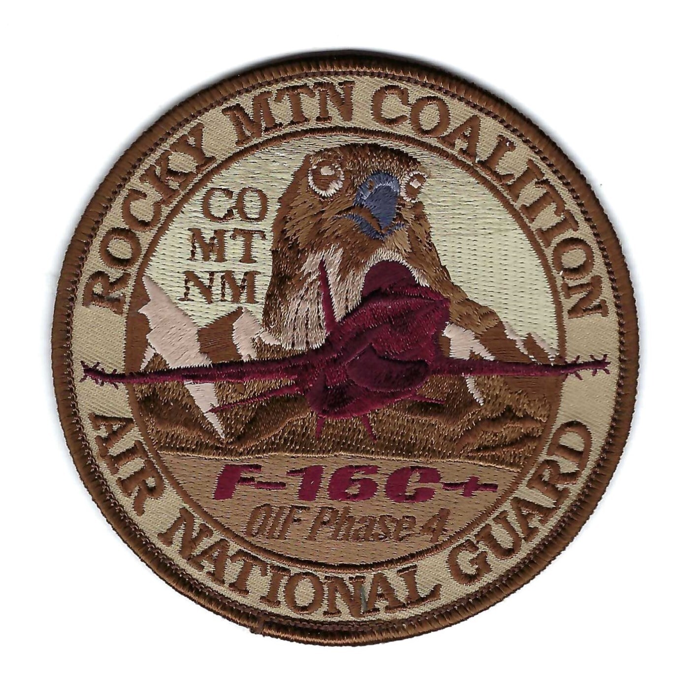 ROCKY MTN COALITION(CO, MT, NM) OIF PHASE 4 F-16C+ desert patch | eBay