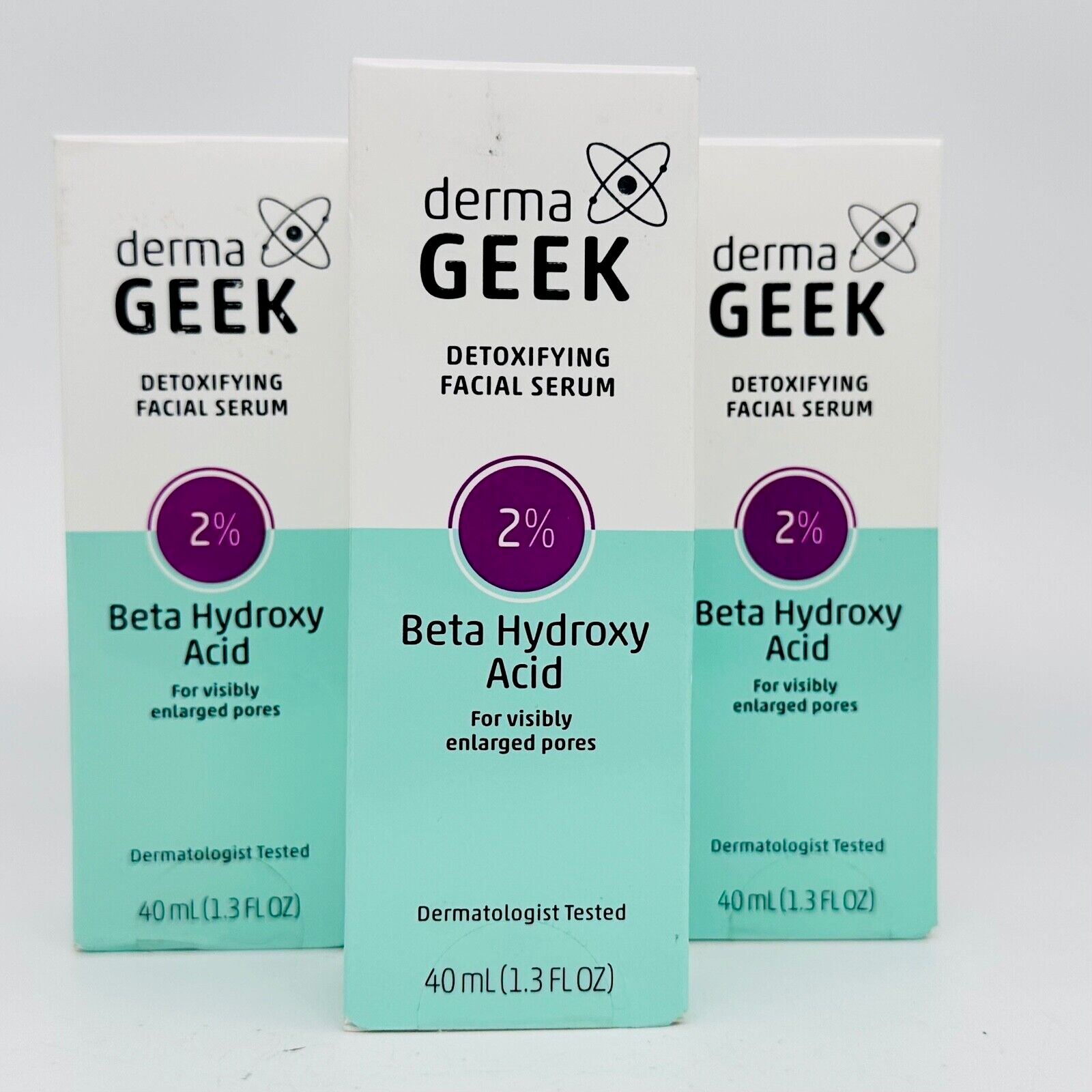Derma Geek Detoxifying Facial Serum Beta Hydroxy Acid 3PK x 1.3oz | eBay