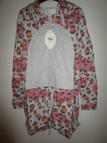 Ladies Peter Alexander Coloured Leopard One piece pyjamas Size XS & M ...