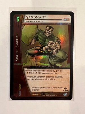2004 Marvel vs System Foil MSM-084 SANDMAN Rare (1st Ed)💕 ️* | eBay