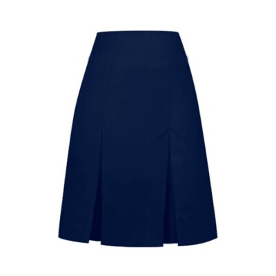 Girls 2 pleats School Skirts Navy Uniform Fit Skirt Waist Straight | eBay