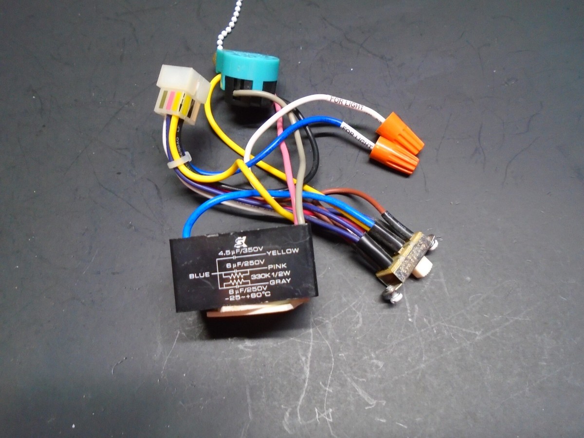 Hunter Ceiling Fan Replacement Capacitor And Wiring Harness | Shelly ...