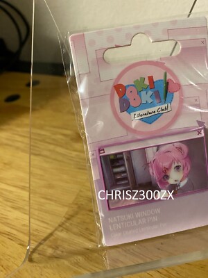 Doki Doki Literature Club Natsuki Lenticular Window Enamel Figure Pin ...