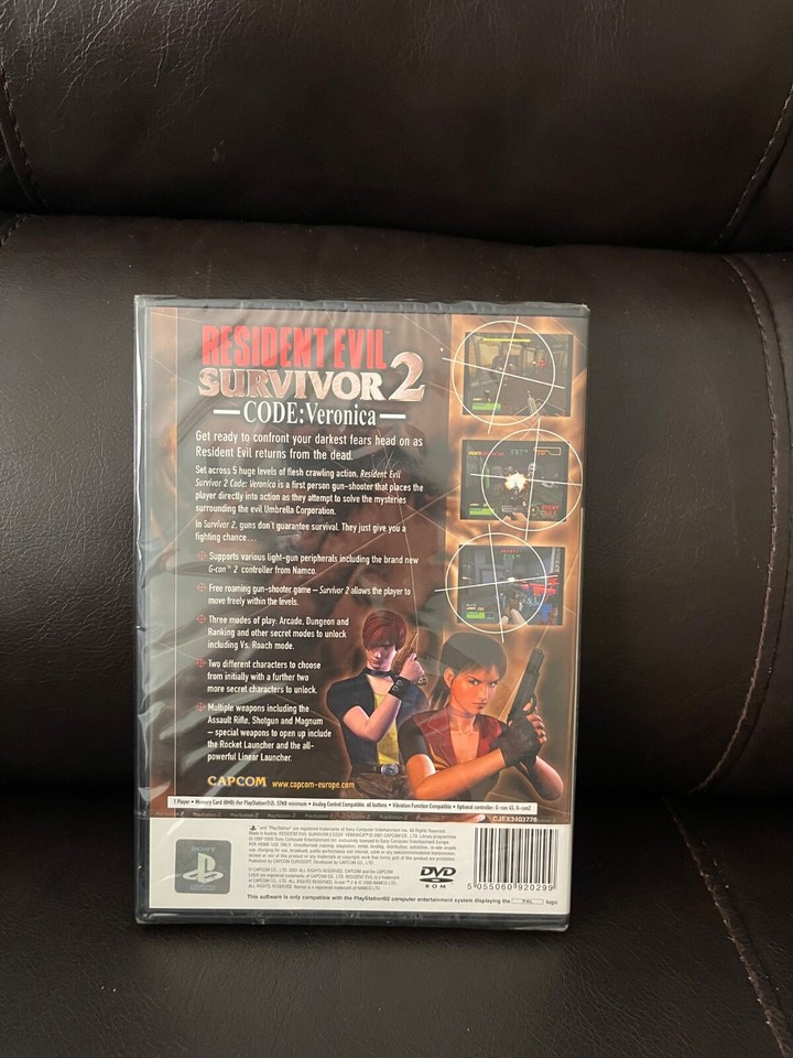 Resident Evil Survivor 2 Code: Veronica (Sony PlayStation 2, ps2 ...