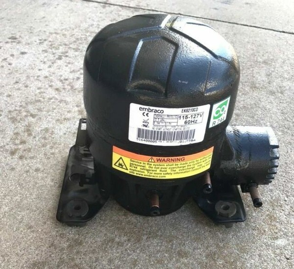 Embraco Refrigeration Compressor Ek6210cd R744 115-127v With Capacitor ...