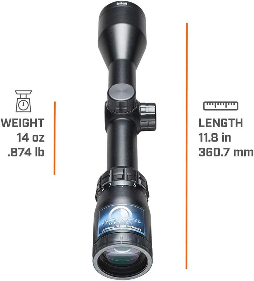 Bushnell Banner 3-9x40 mm Rifle Scopes, Dusk & Dawn Scope with Multi-X ...