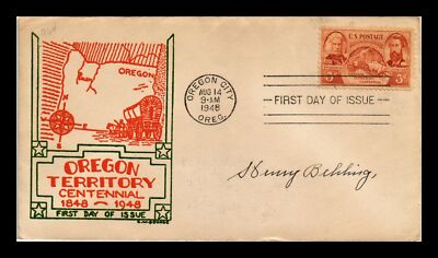 US COVER OREGON TERRITORY CENTENNIAL FDC SCOTT 964 C W GEORGE ...