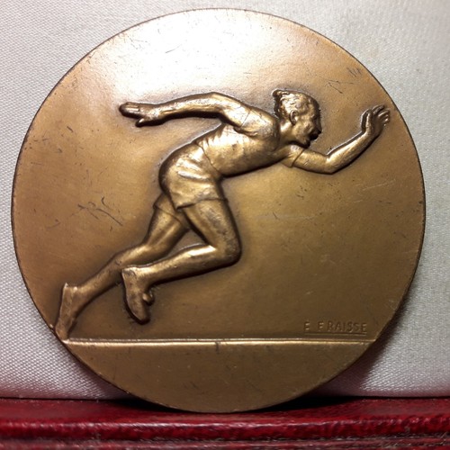 1981 PRIX recompense MEDAILLE BRONZE ATHLETISME course par Fraisse 50mm ...