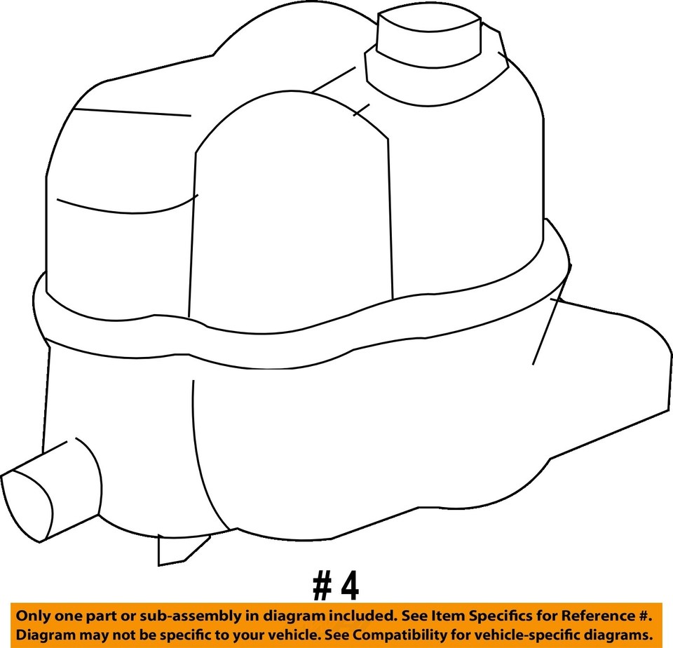 FORD OEM Radiator Coolant Overflow-Reservoir Expansion Tank 8L2Z8A080B ...
