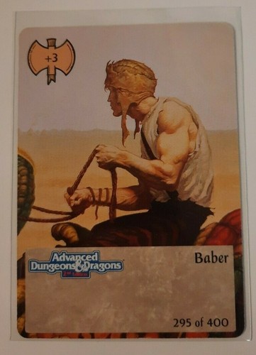 TSR Spellfire CCG 1st Ed. BABER Card #295 of 400 Dungeons & Dragons AD ...