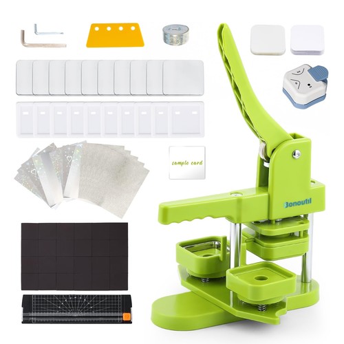 Button Maker Machine - 50mm Square Fridge Photo Magnets Maker Machine ...