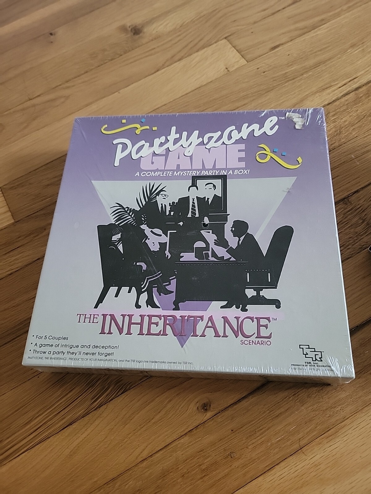 TSR Party Zone The Inheritance Board Game 1986 NEW Sealed Scenario game ...