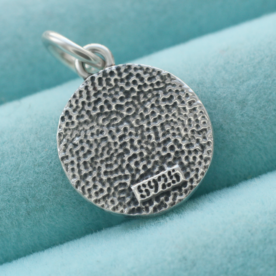 Werewolf Coin Pendant Charm 925 Sterling Silver Wolfman Wolf Moon ...