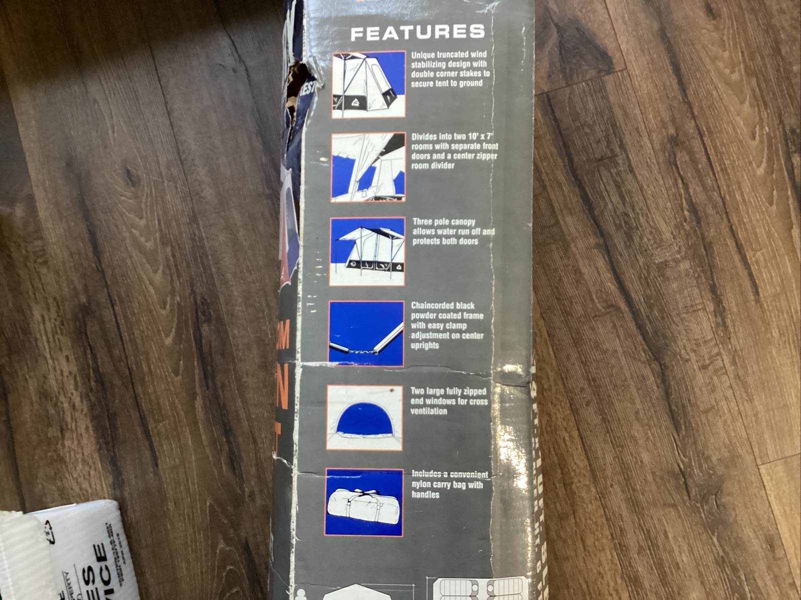 Vintage Sears Edmund Hillary 14ft x 10ft Two Room Cabin Tent In Box ...