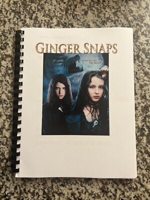 Ginger Snaps Horror Movie Script Reprint Full Screenplay Script | eBay