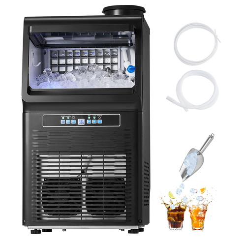 Commercial Ice Maker Freestanding Cabinet Machine 90lbs/24H 36 Ice ...