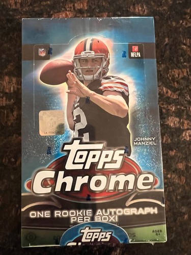 2014 Topps Chrome NFL Football Hobby Box Factory Sealed 24 Packs One ...