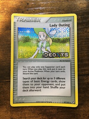 Lady Outing - 87/107 - Holo Foil - EX Deoxys - Heavily Played (HP ...